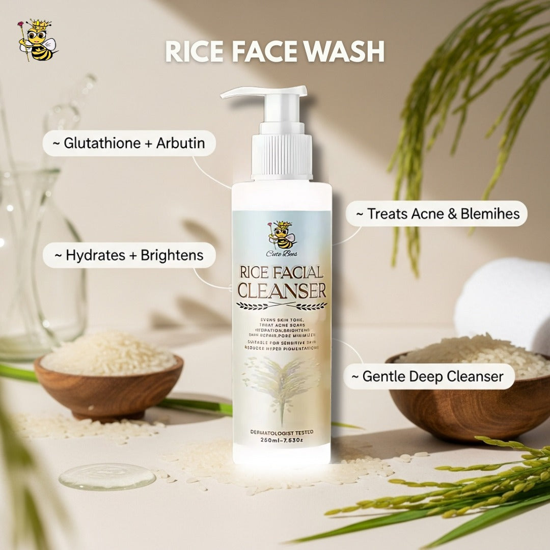 Buy Rice Face Wash -Best Rice Facial Cleanser | cutebeesbysadia.com ...